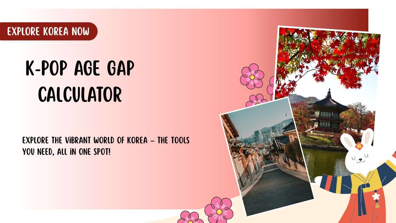 K-pop Age Gap Calculator: Find Idol Age Differences